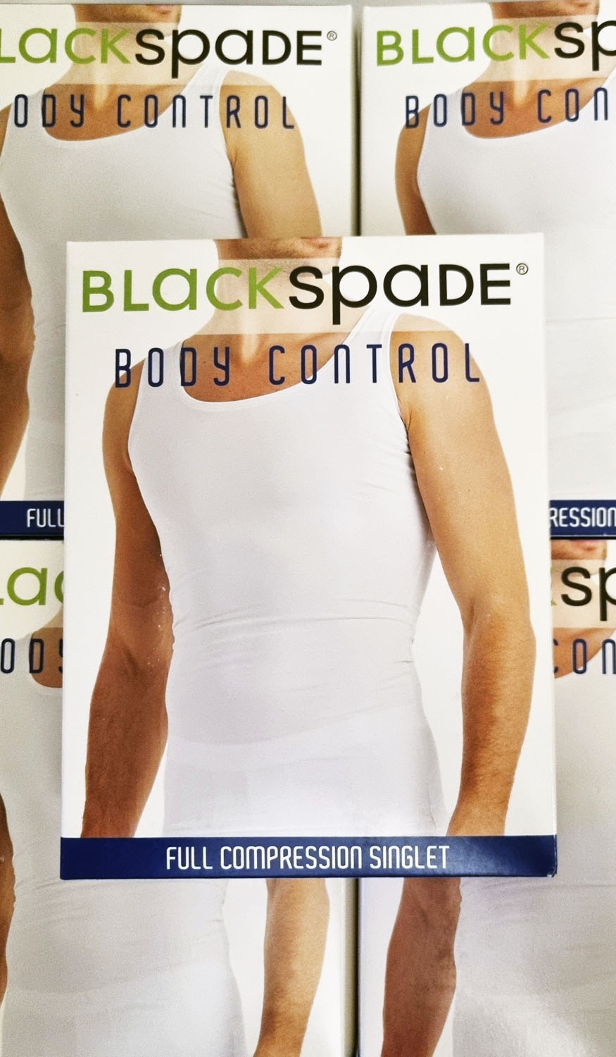 Mens White Slimming Compression Vest